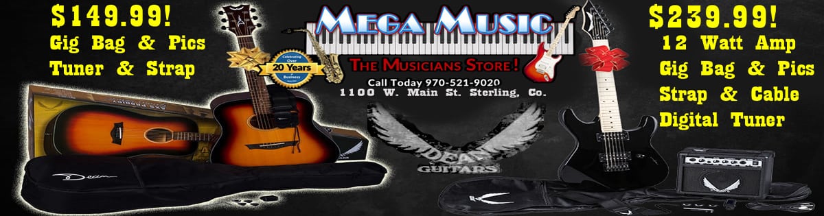 WEBSITE BANNER GUITARS | Mega Music Store