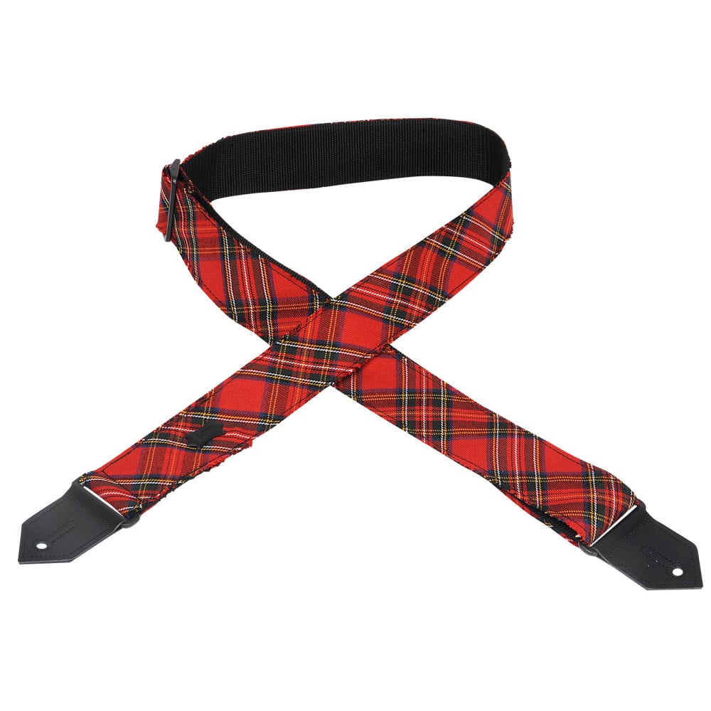 Levy’s 2″ wide red cotton guitar strap | Mega Music Store