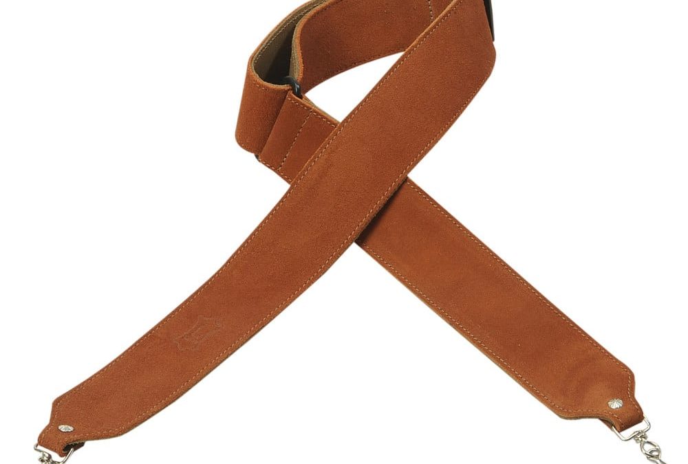 Levy’s 2″ wide copper suede banjo strap | Mega Music Store