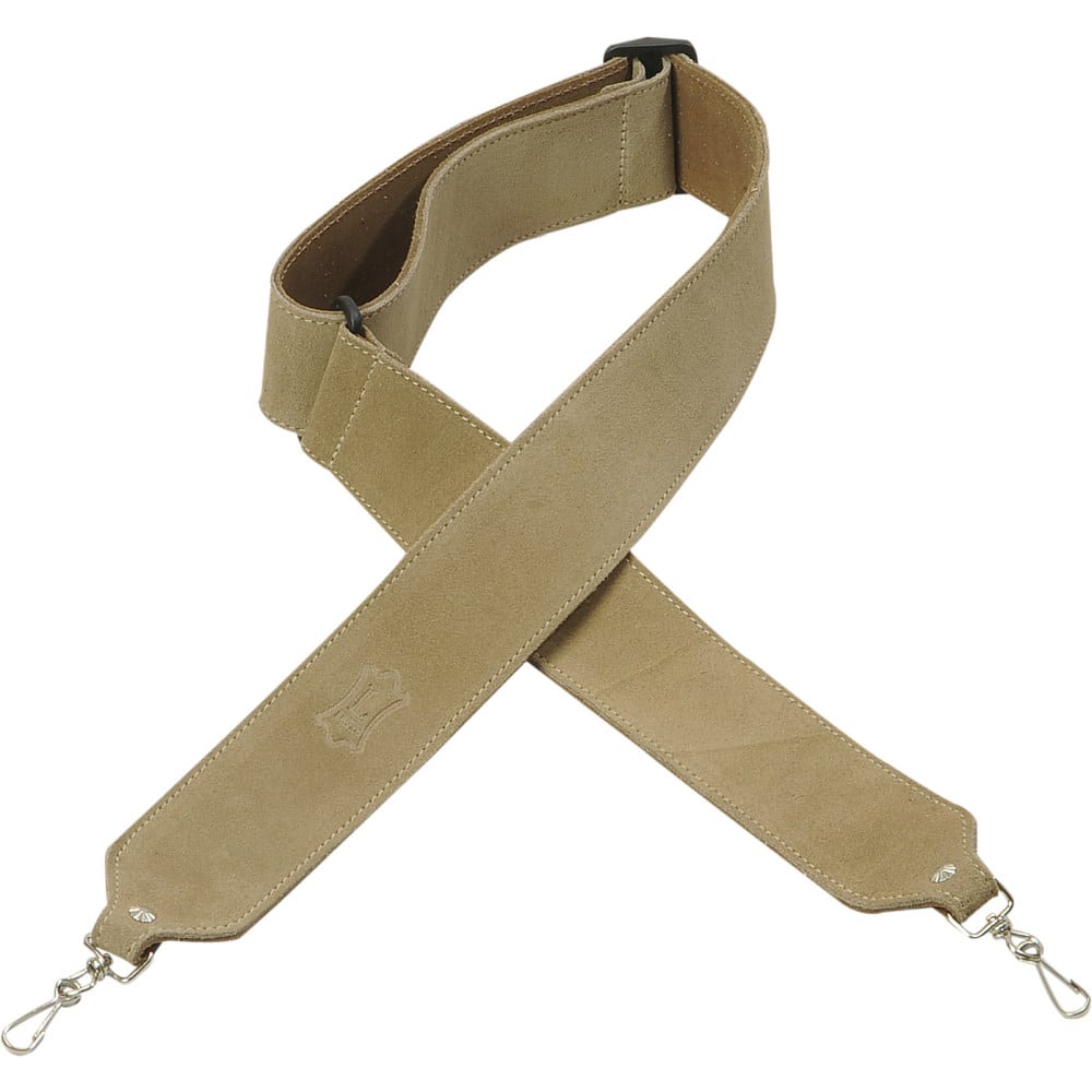 Levy’s 2″ wide sand suede banjo strap | Mega Music Store