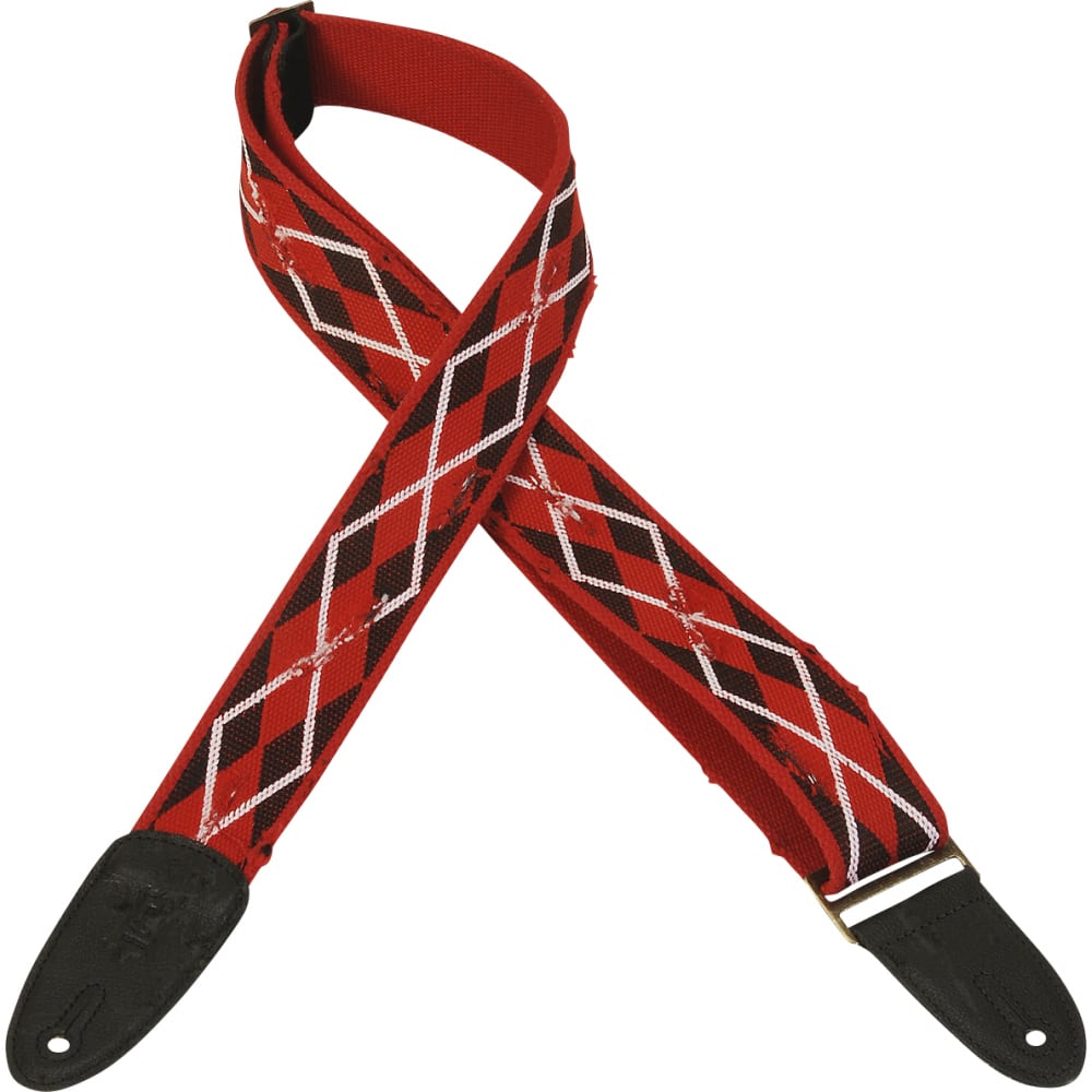 Levy’s 2″ wide red cotton guitar strap | Mega Music Store