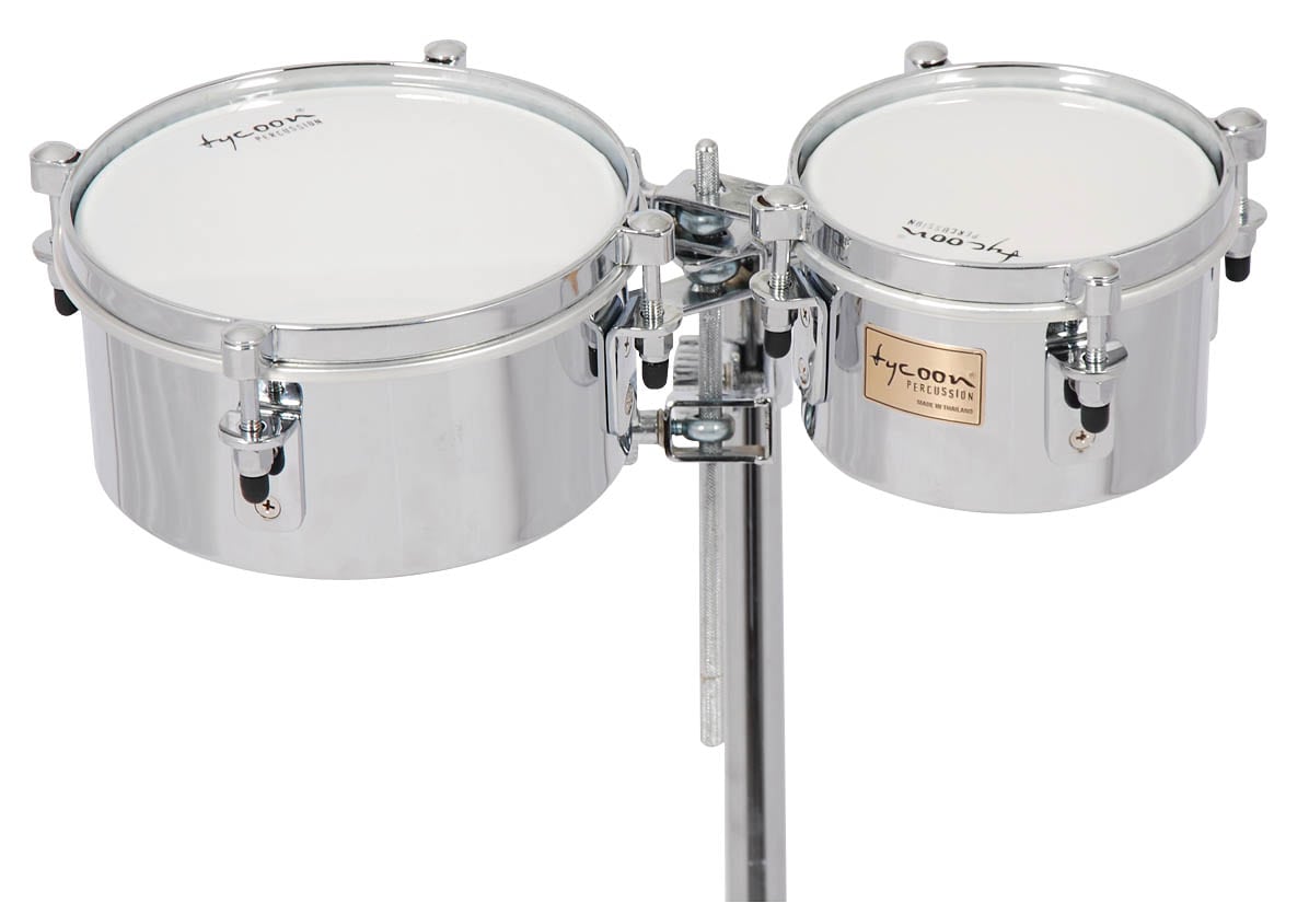 Chrome Shell Mini Timbales 1 | Mega Music Store