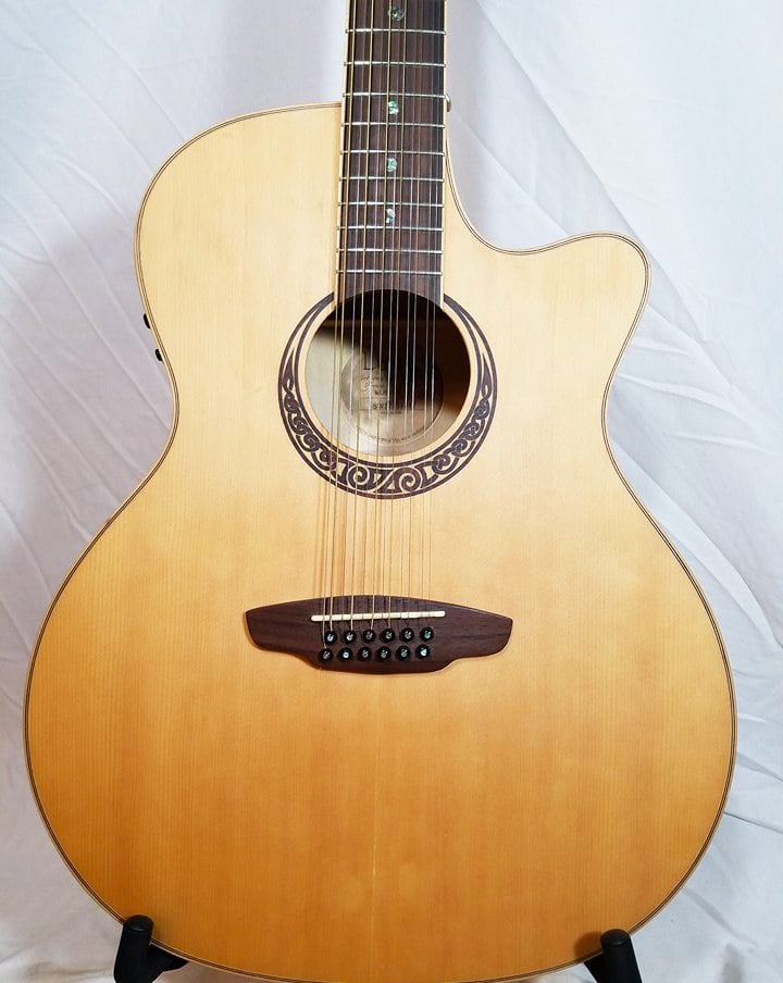 Luna Muse 12 StringClose Front. | Mega Music Store